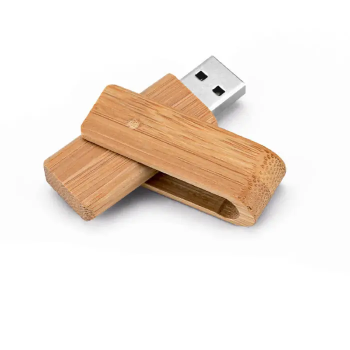 USB ECO Revolving Madera - Memorias USB
